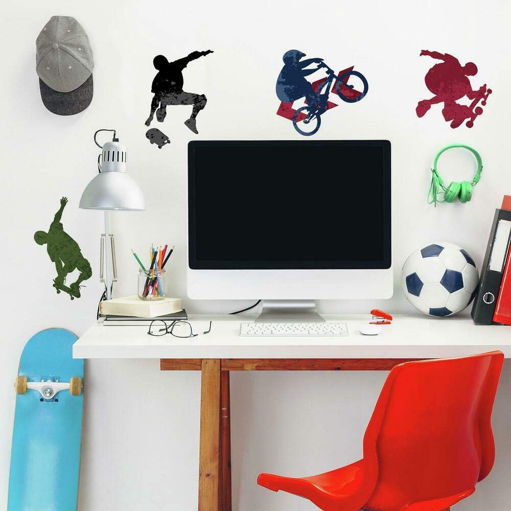 Amazon.com: Baseball Wall Decals Peel and Stick for Boys Bedroom, Vinyl ...