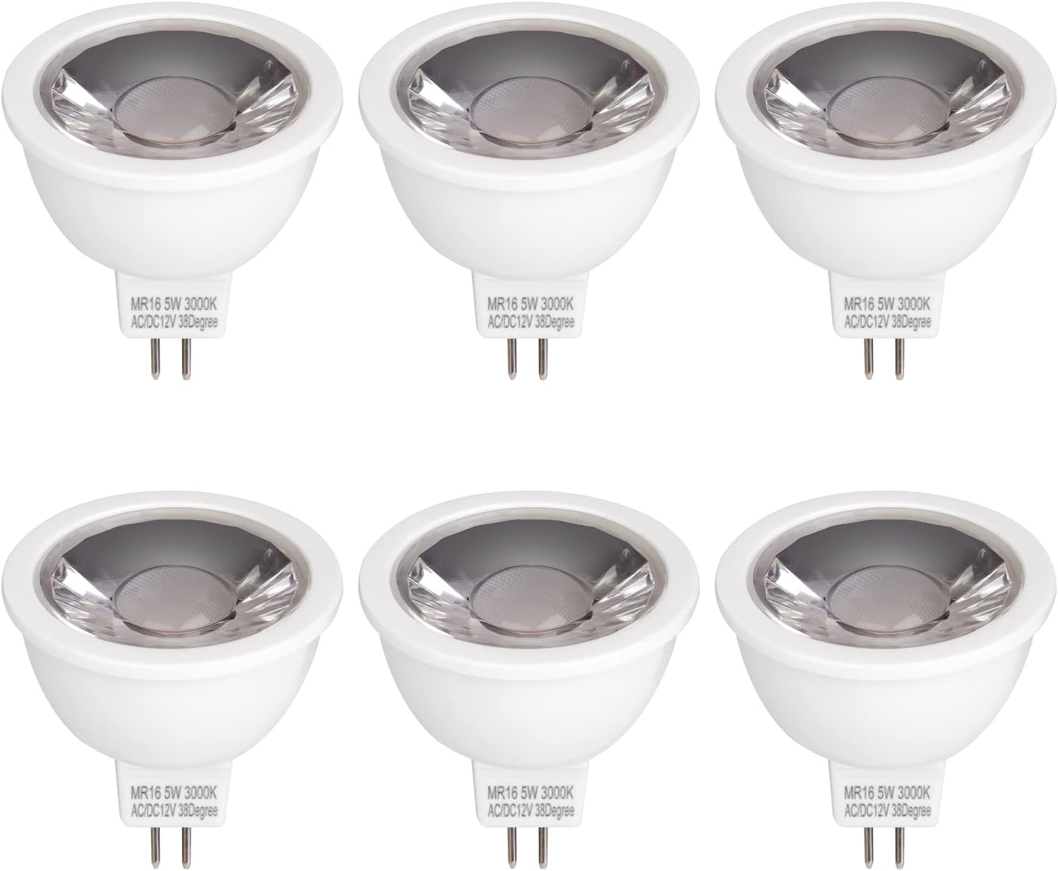 Gardencoin 5W GU5.3 MR16 LED Bulbs, 2700K Soft White, Dimmable, IP65 ...