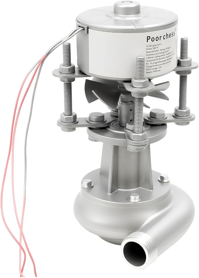 Amazon.com: KAHYKLQI 500W Micro Hydroelectric Generator,110V Portable ...