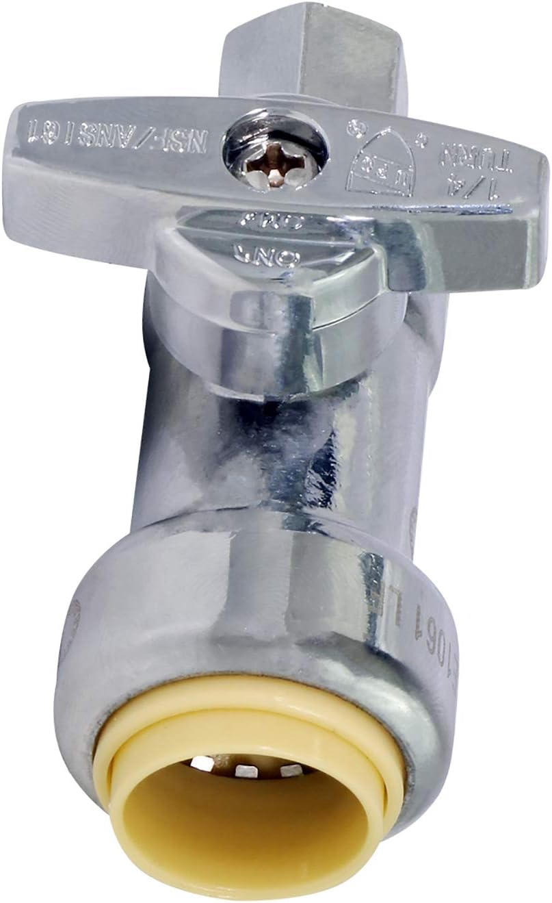Amazon.com: Midline Valve VQTTD1238 Push-Fit Water Supply Stop Valve ...