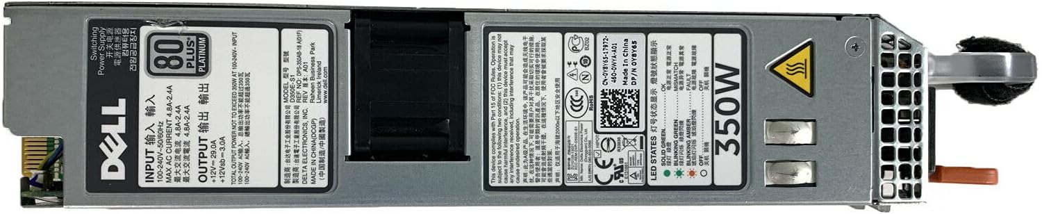 Amazon.com: Dell Poweredge R320 R420 350W Redundant Power Supply ...