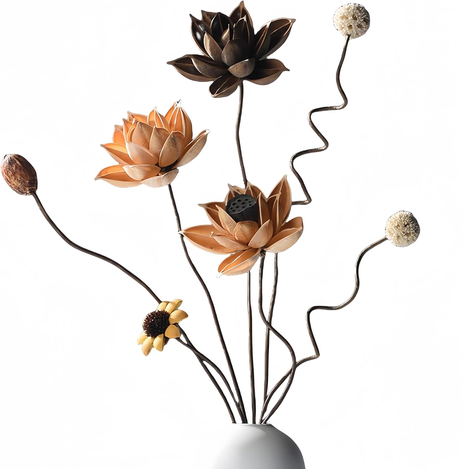 Amazon.com: YAOBAOX 5025 Handmade Natural Dried Flowers Decor, for ...