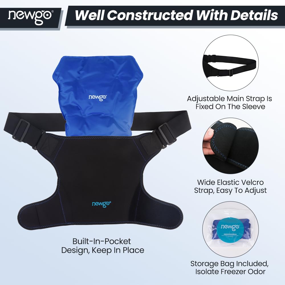 Snapklik.com : NEWGO Shoulder Ice Pack Rotator Cuff Cold Therap, FSA Or ...