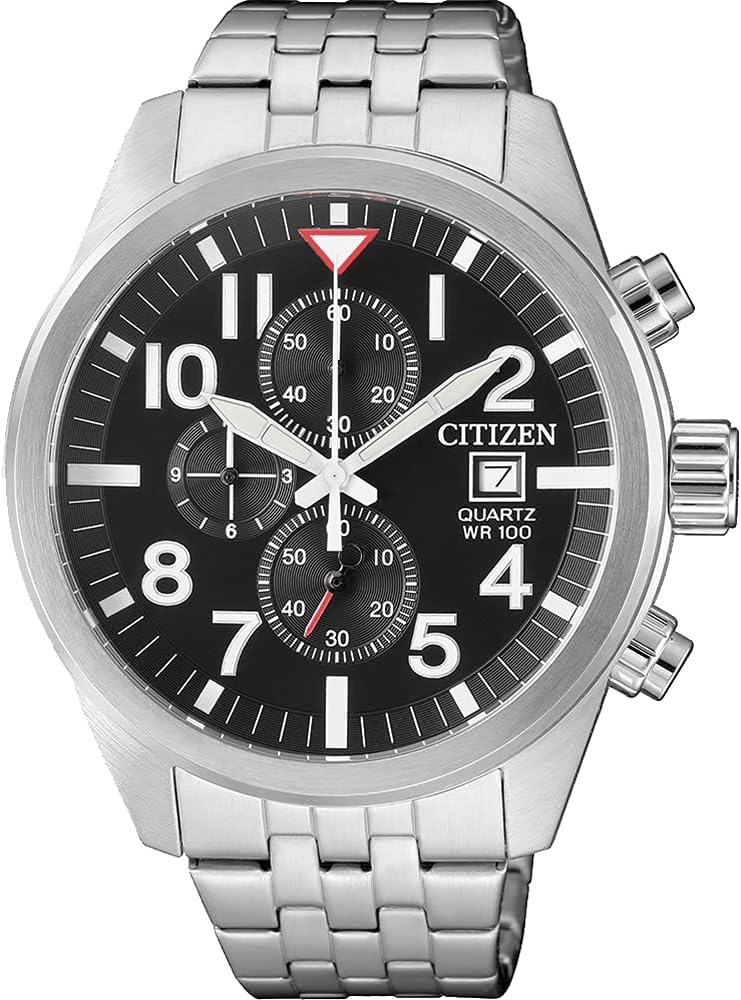CITIZEN Mens Chronograph Quartz Watch with Stainless Steel Strap AN3620 ...