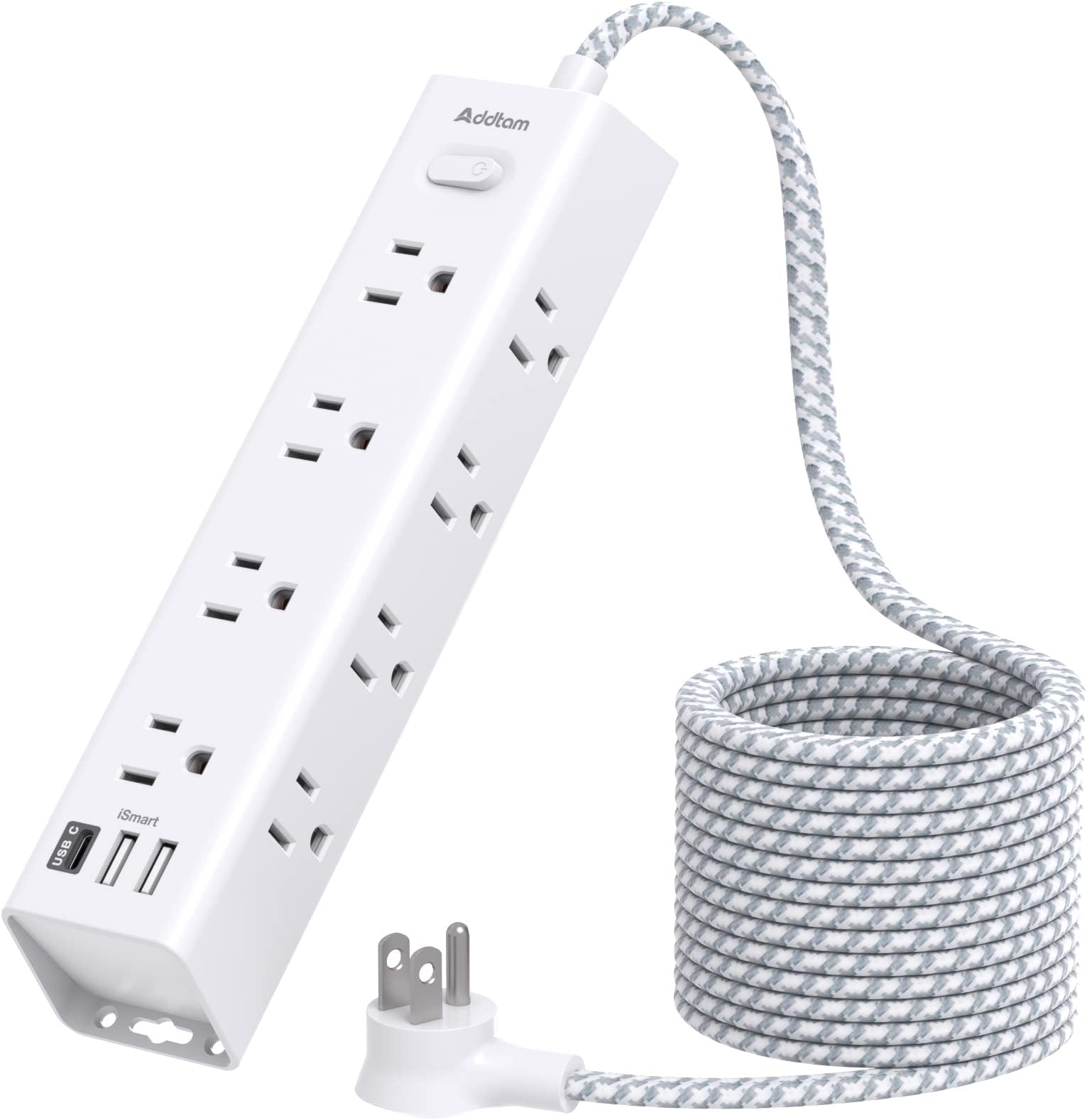 Amazon.com: Extension Cord 10 ft - Long Power Strip Surge Protector, 6 ...