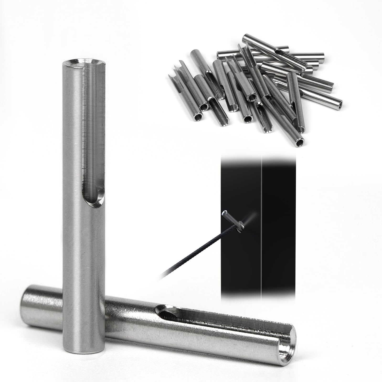 Coliwel 20Pack 1/8" Cable Railing Kit Terminal Toggle Anchor Multi ...