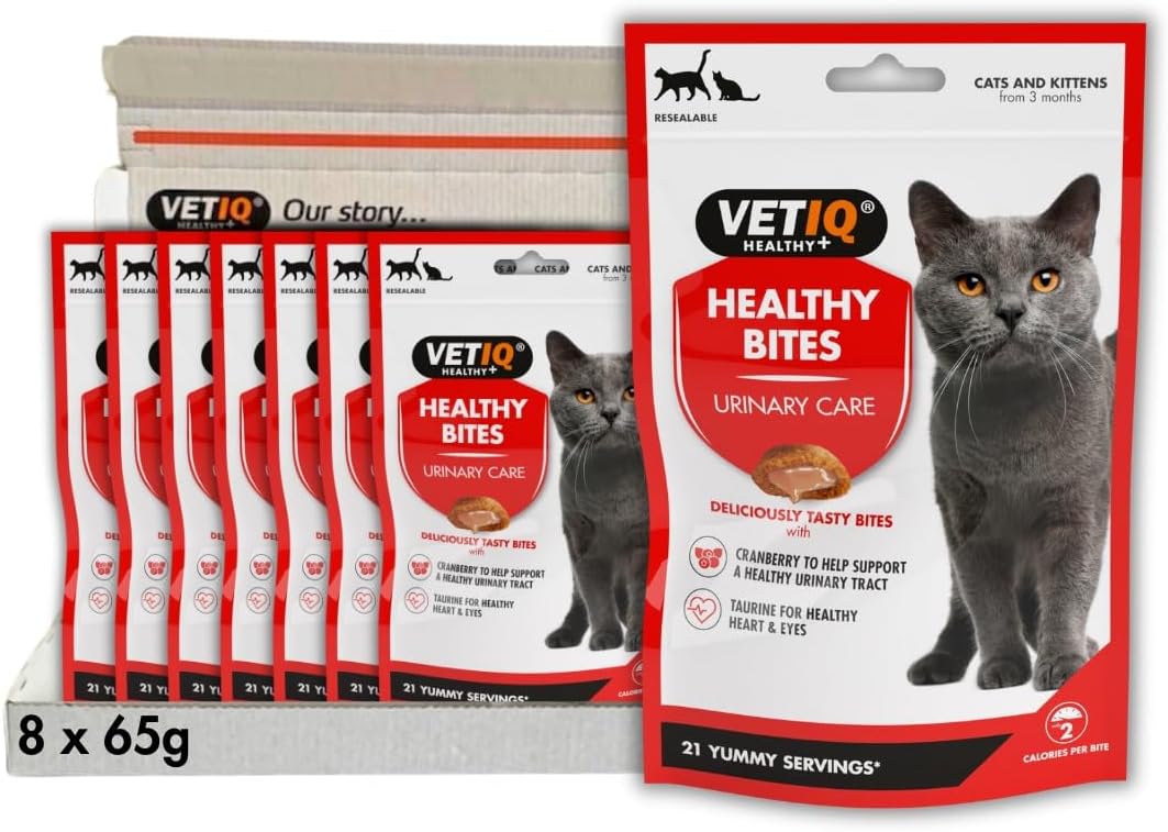 VetIQ Healthybites For Cats Variety Pack 4 x 65g Cat Supplement for ...