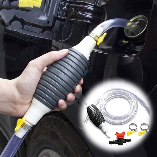 Amazon.com: Gas Syphon Hand Pump with Long Hose,Gas Siphon Pump for ...