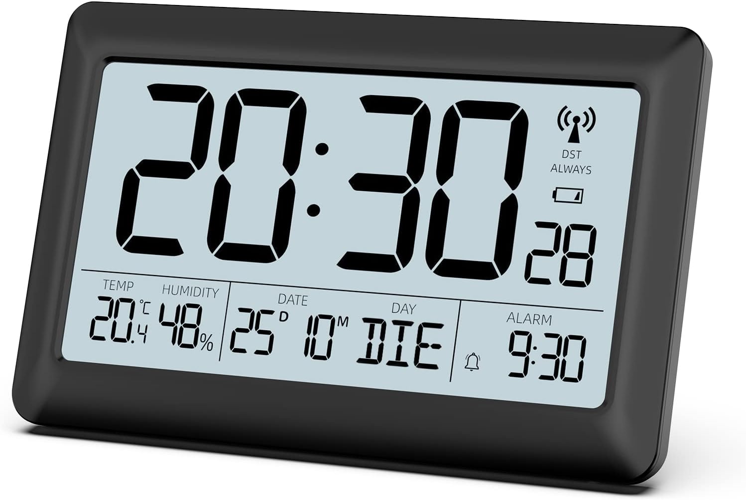 Amazon.de: Oule GmbH funkuhr digital,Digitale wanduhr,wanduhr Funk mit ...