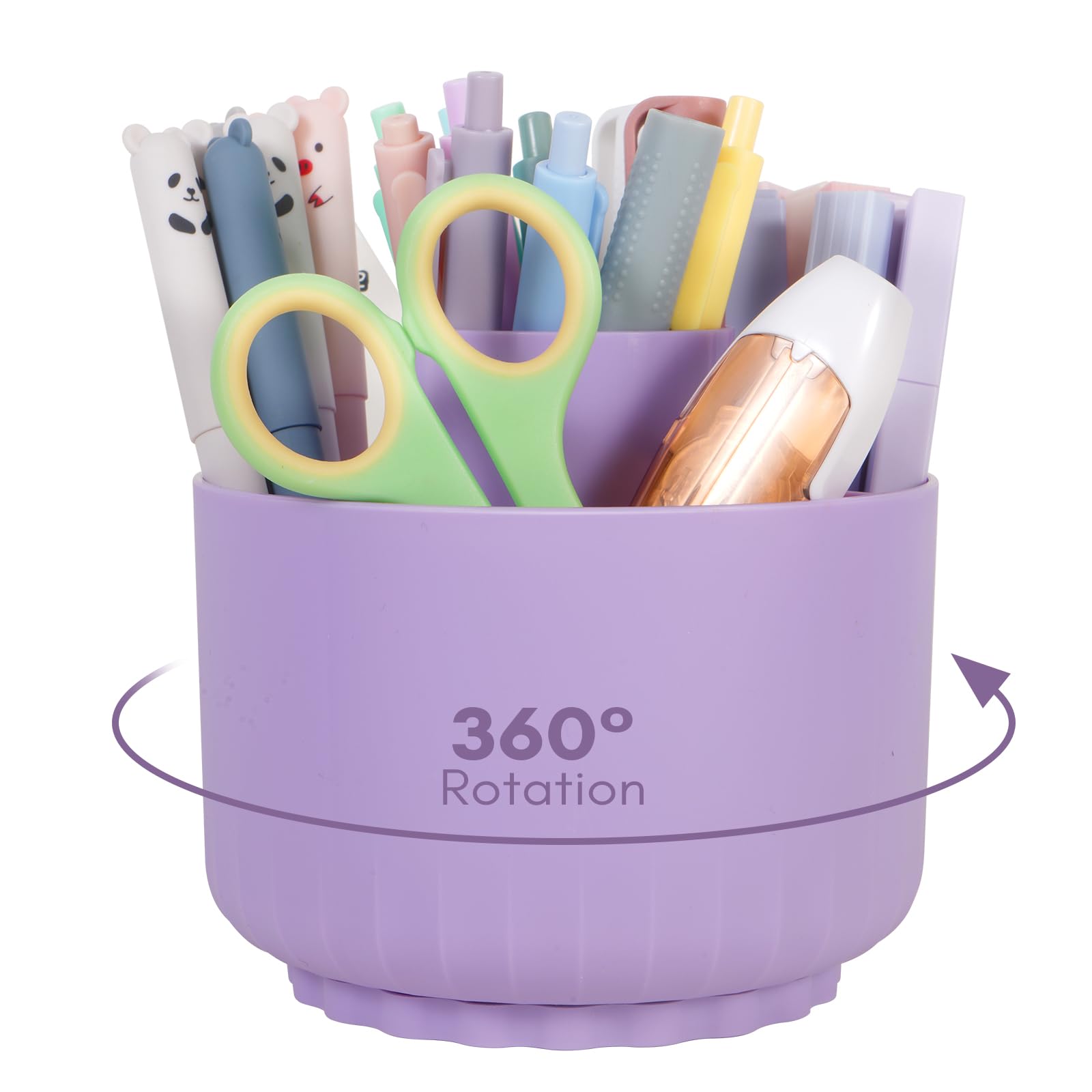 Amazon.com : Buoluty Rotating Pen Holder For Desk,Pencil Cups For Desk ...