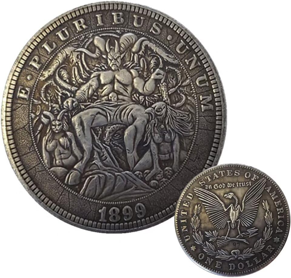 Amazon.com: Devil of The Hell Replica US Morgan Hobo Nickel Coin Hell ...