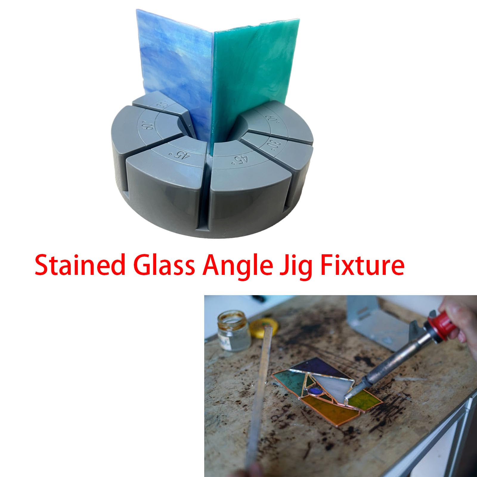 Angle Wedge Tool Stained Glass Angle Jig Tool - 3D Printed Soldering ...