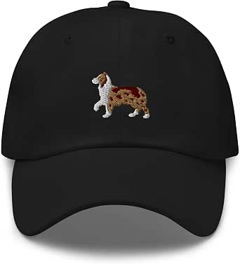 Red Merle Australian Shepherd Hat, Embroidered Aussie Shepherd Baseball ...