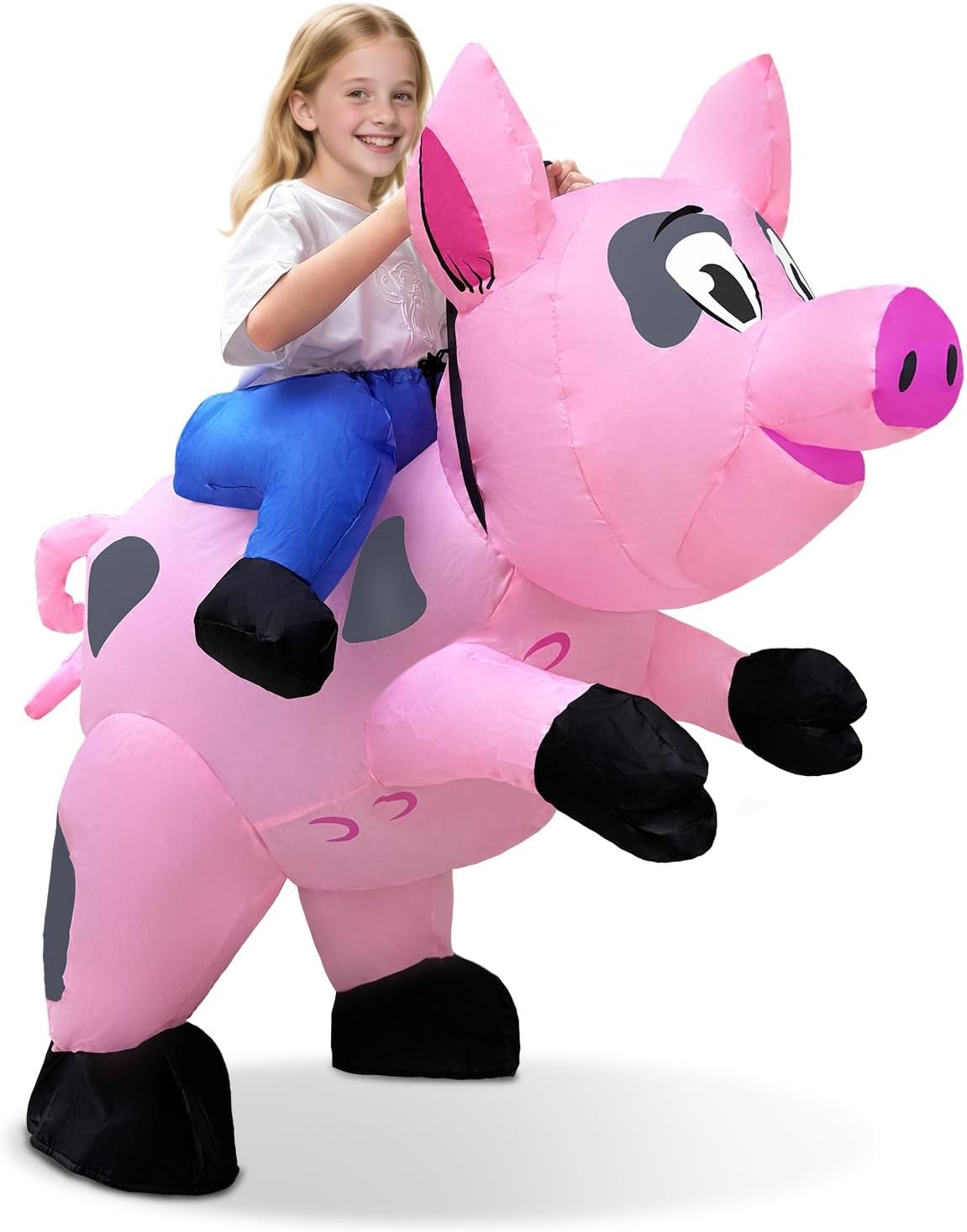 Amazon.com: Camlinbo Halloween Inflatable Pig Costume for Kids, Blow Up ...