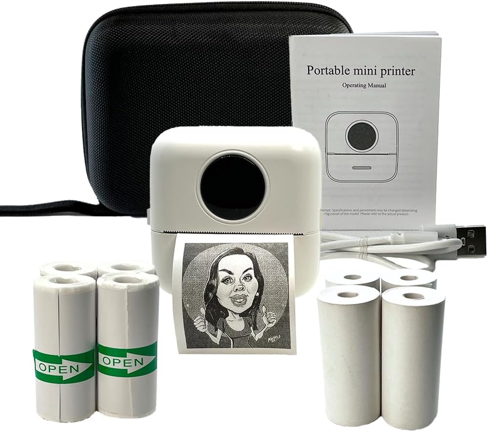 Amazon.com: TRENDPJA - Sticker Printer - Mini Thermal Printer - Mini ...