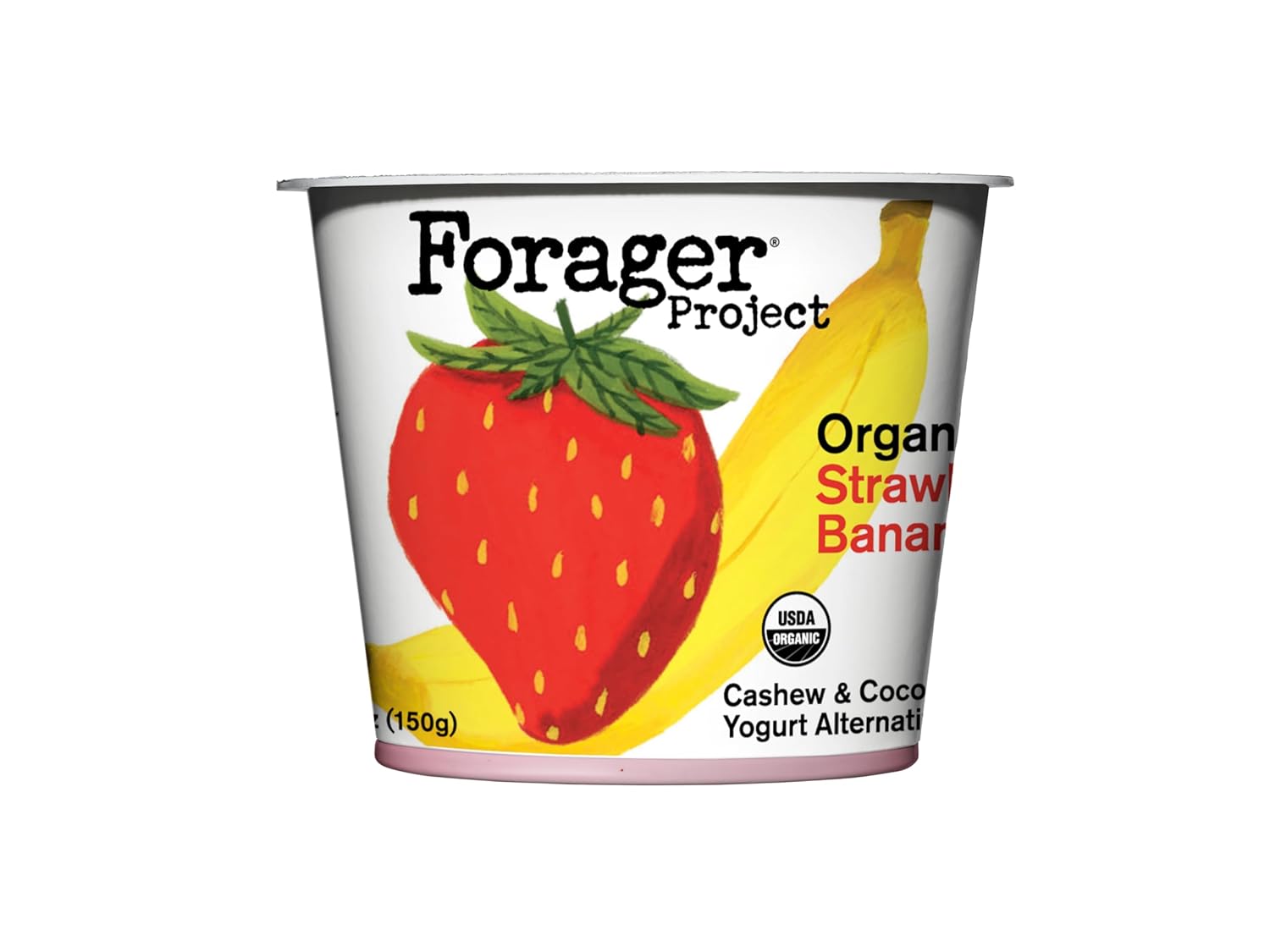 Amazon.com: Forager Project Cashewmilk Yogurt, Strawberry Banana, 5.3 ...