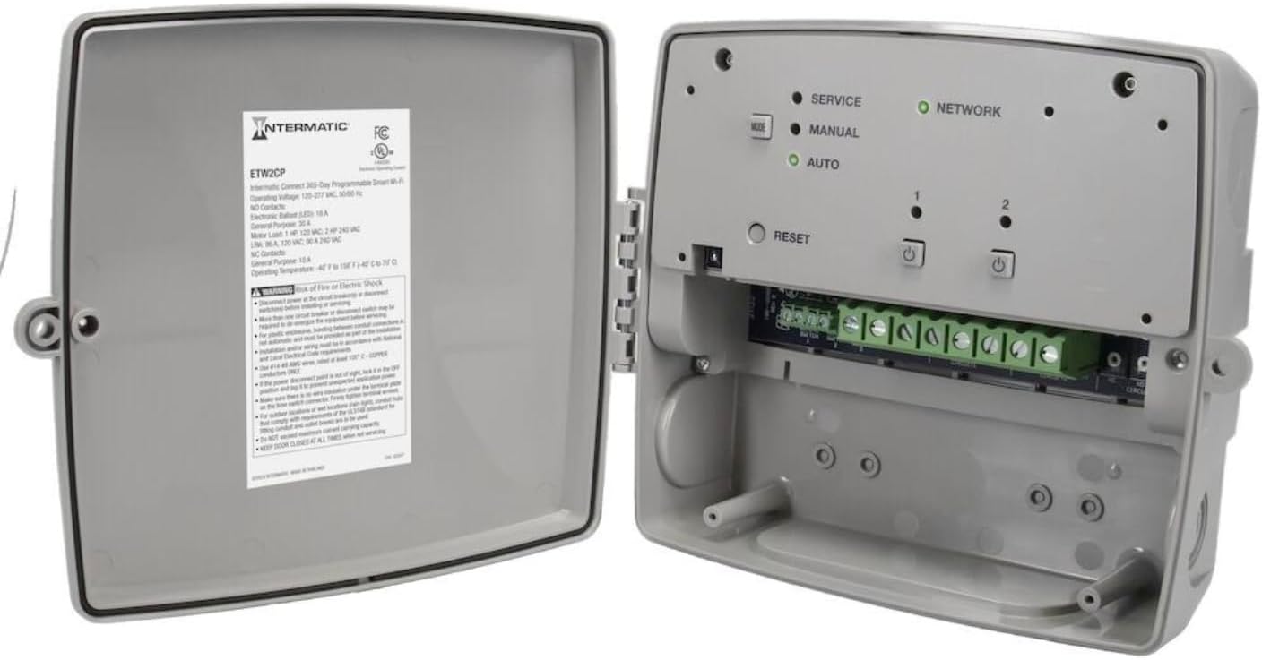 Amazon.com: Intermatic ETW2CP Connect 365-Day Programmable Smart Wi-Fi ...