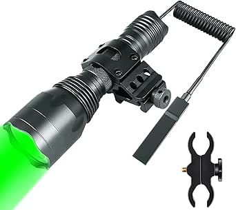 Amazon.com: WINDFIRE Green Light Tactical Flashlight, 300 Yards Hunting ...