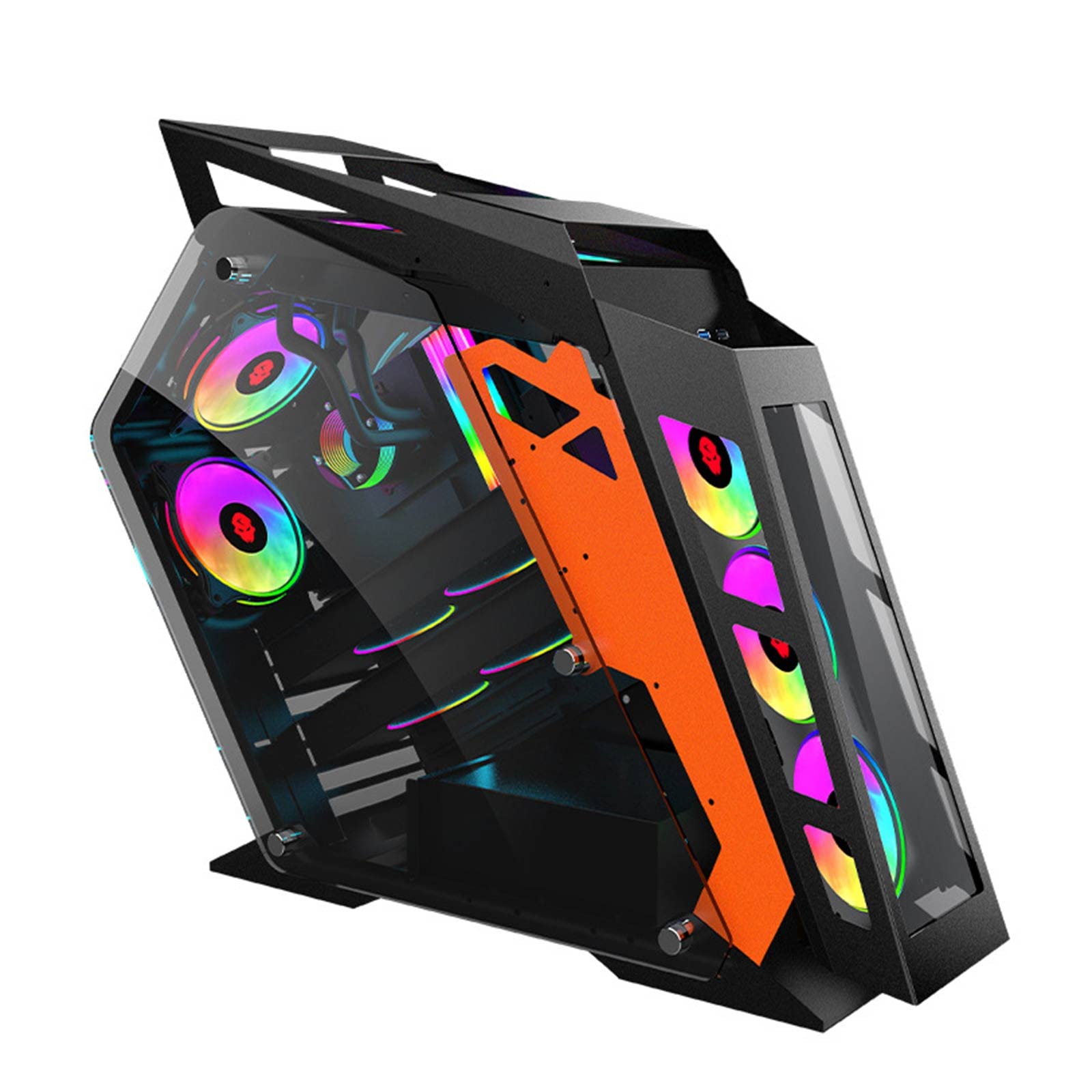 Buy HOMU PC Gaming Case, M-ATX/ATX Computer Case 2 Temper Glass Mid ...