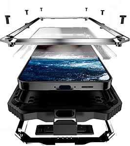 Amazon.com: Lunivop for Samsung Galaxy S24 FE Case Metal Heavy Duty Phone Case para Built-in ...