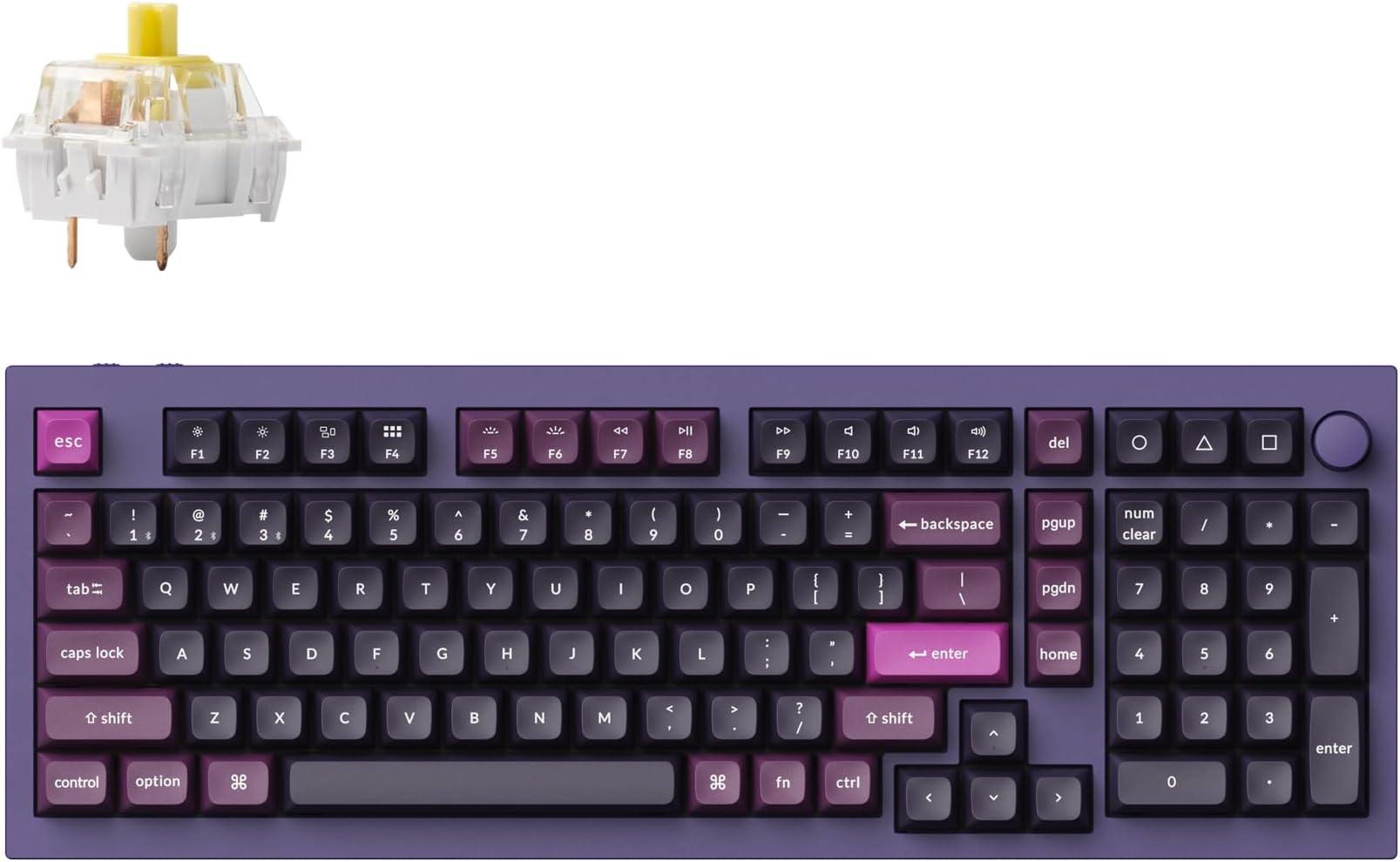 Amazon.com: Keychron Q5 Max Wireless Custom Mechanical Keyboard, 2.4 ...