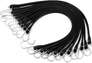 QWORK 21" Tarp Straps for Flatbed Trailers, Adjustable Tarp Straps, 50 ...