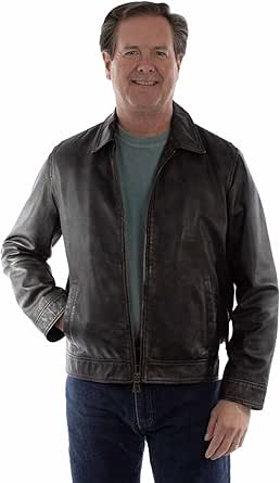 Scully Men's Leather Bomber Jacket - 2021-10 at Amazon Men’s Clothing store