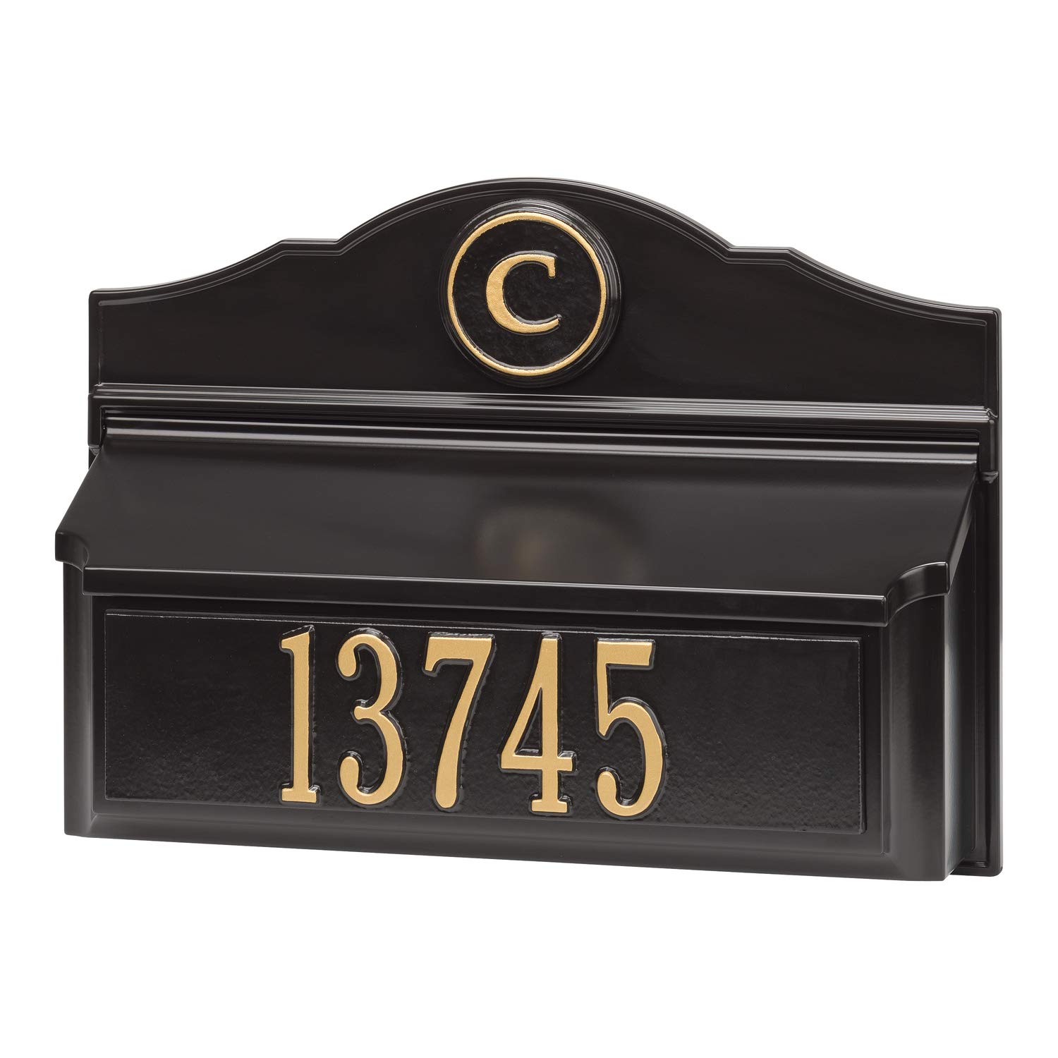 Monogrammed Wall Mount Mailboxes Wall Mounted Retro Inspired Mailbox