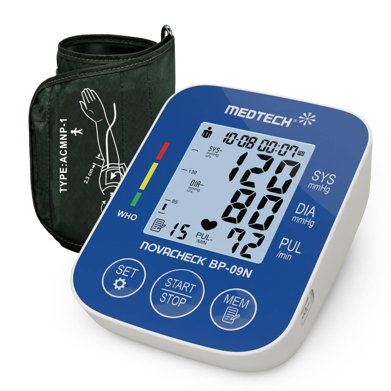 Medtech Bp09n Backlit Display Fully Automatic Digital Bp Monitor ...