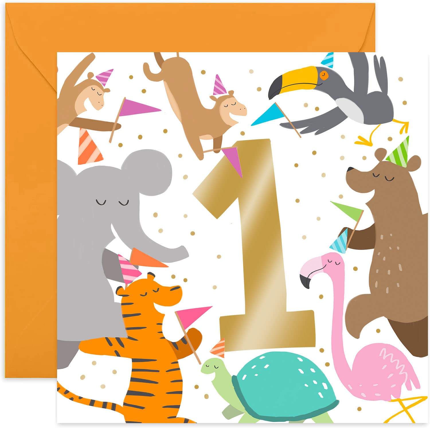 Zoo Theme Birthday Cards
