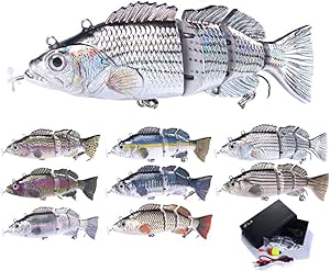 Powered Animated Fishing Lure 5.5" USB Rechargeable LED Light 4 ...
