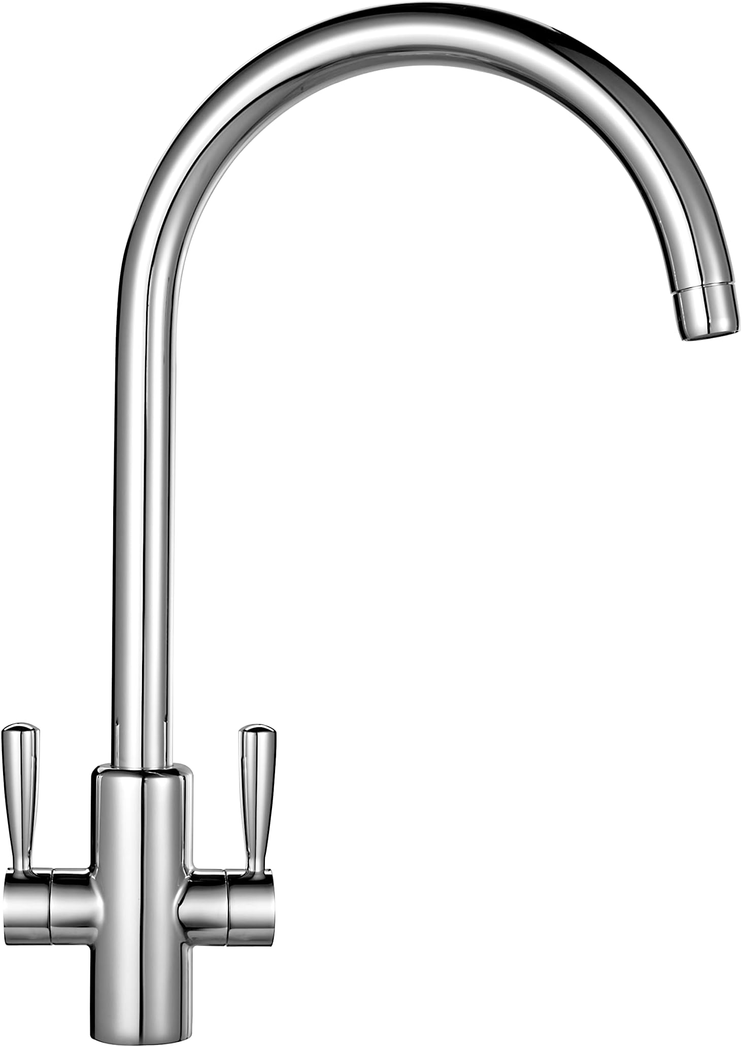 Franke Chrome Twin Lever Quarter Turn Kitchen Tap - Ascona : Amazon.co ...