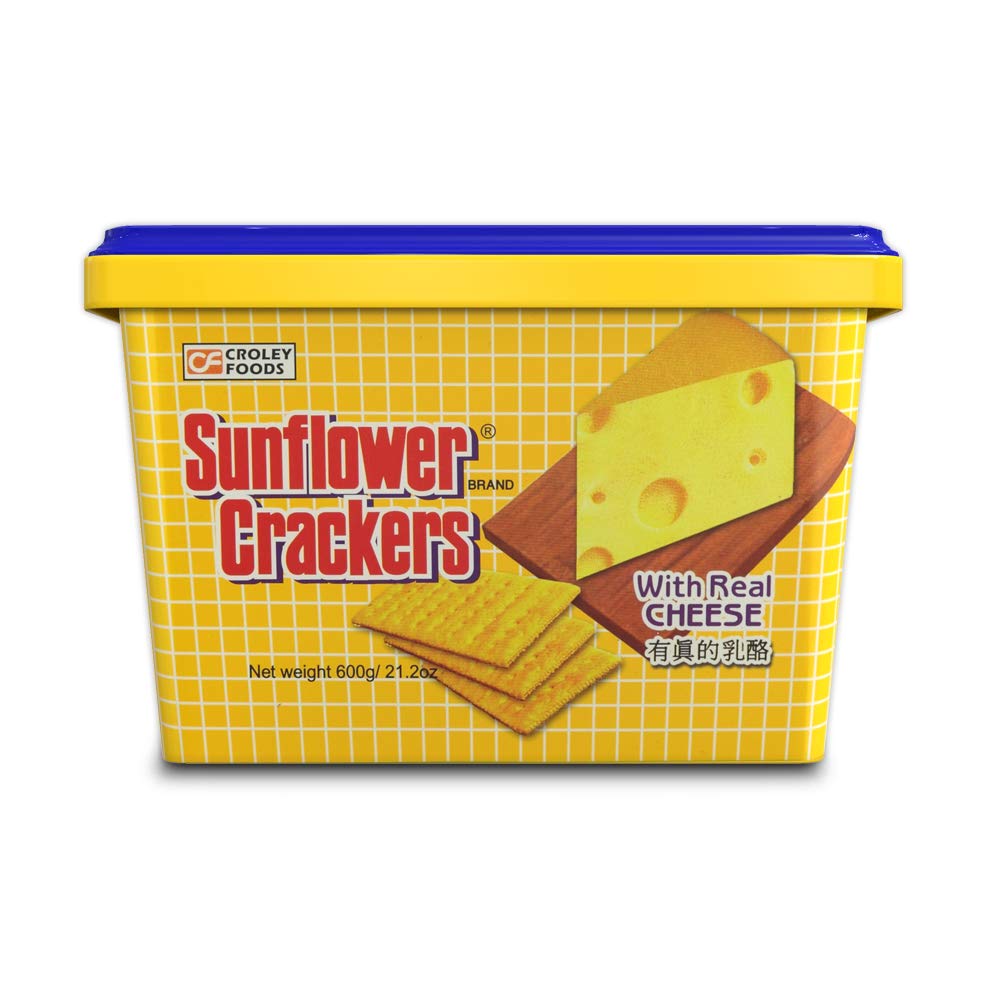 Amazon.com: Croley Foods Sunflower Crackers with Real Cheese, 600g/21.2oz