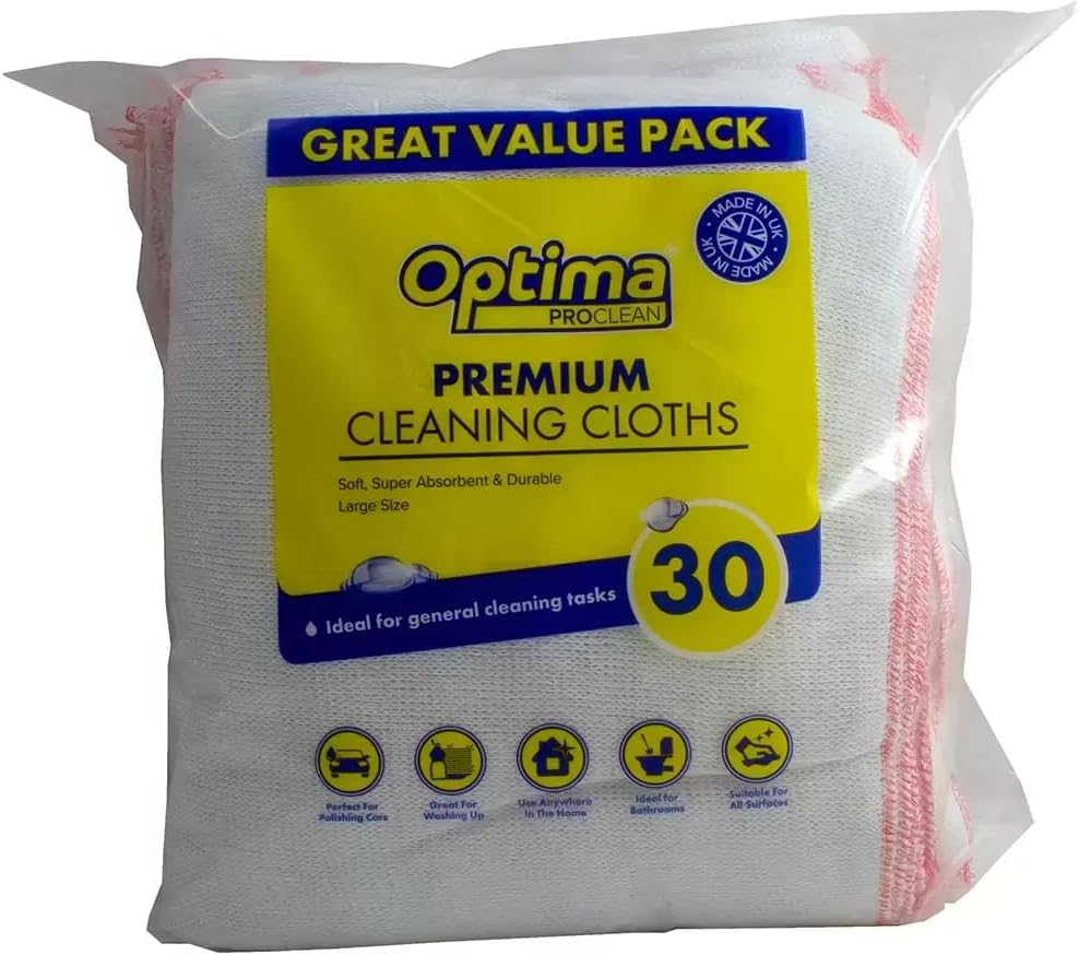 OPTIMA Pro Clean Lot de 30 grands torchons blancs : Amazon.fr: Cuisine ...