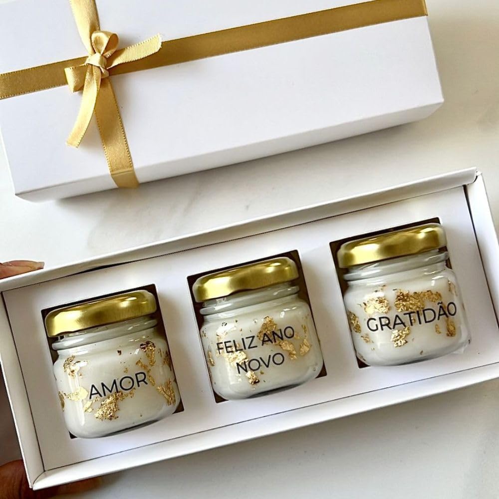 Kit 3 Mini Velas Aromáticas Perfumadas Ano Novo | Amazon.com.br