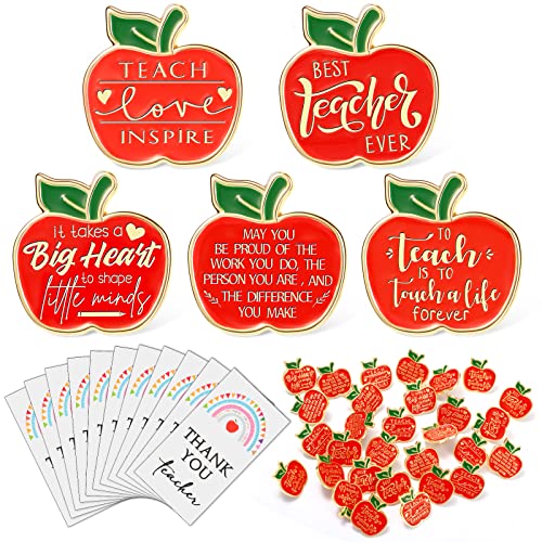 Unittype 30 Set Teacher Pins Teacher Appreciation Gift Bulk - Want It All