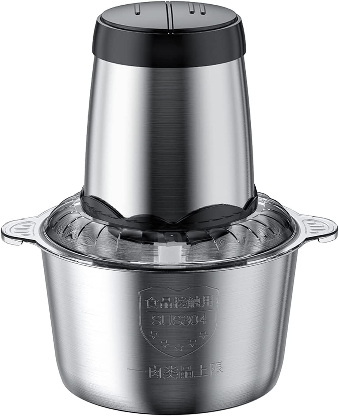 Meat Grinders,Food processors,300W Electric 2 Speeds, 4 Bi-Level Blades, Food Processor Blender ...