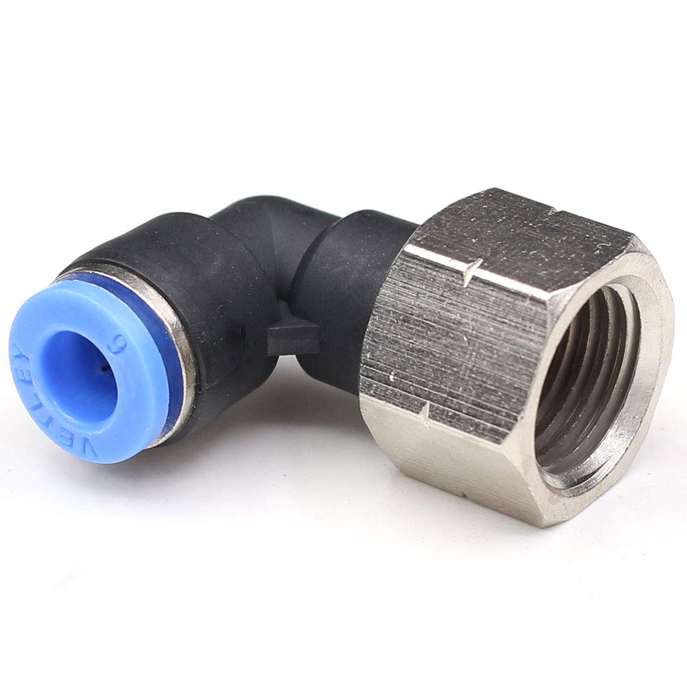 Snapklik.com : CEKER 12mm Female Elbow 90 Degree Push To Connect Air ...