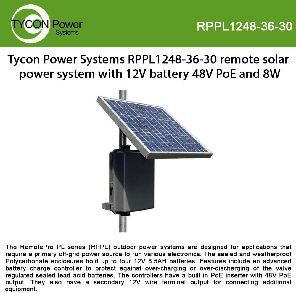 Amazon.com : Tycon Power Systems RPPL1248-36-30 Remote Solar Power ...