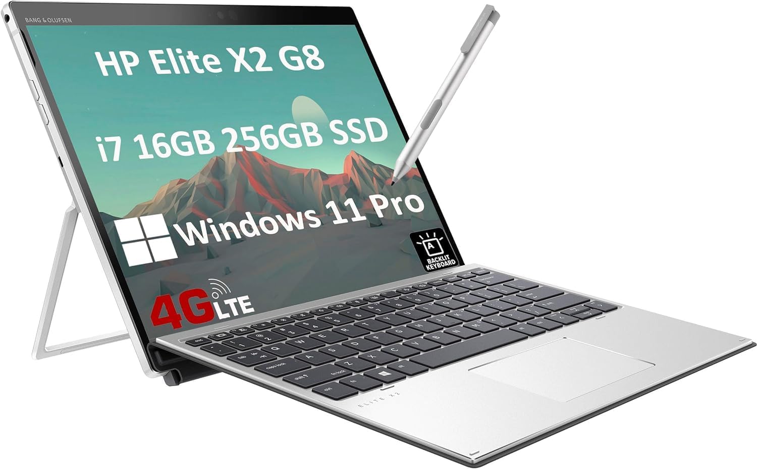 Amazon.com: HP Elite X2 G8 Folio Tablet w/Detachable Keyboard (4G LTE ...