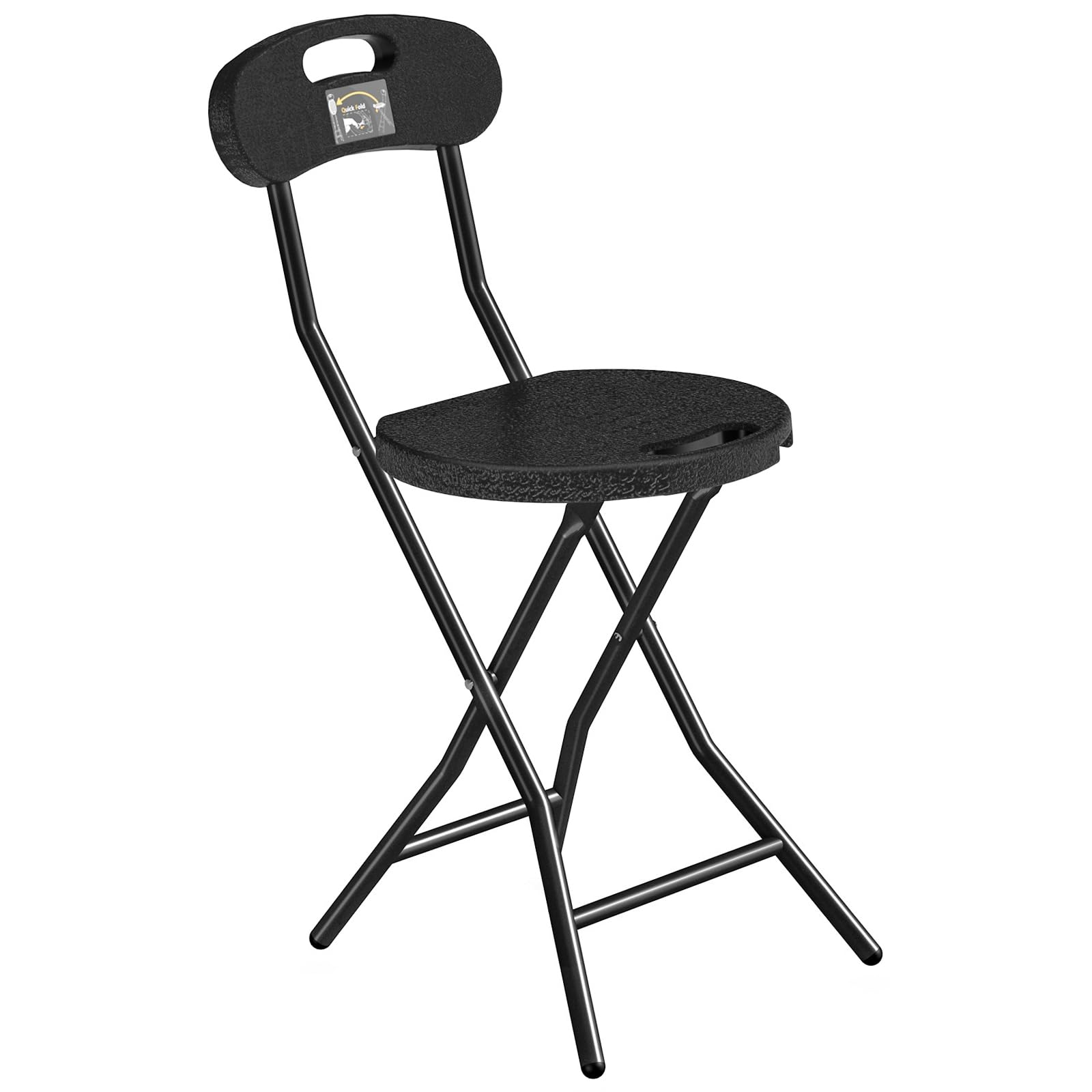 Amazon.com: 5Rcom Folding Stool, 1 Pack 18 inch Folding Bar Stool with ...
