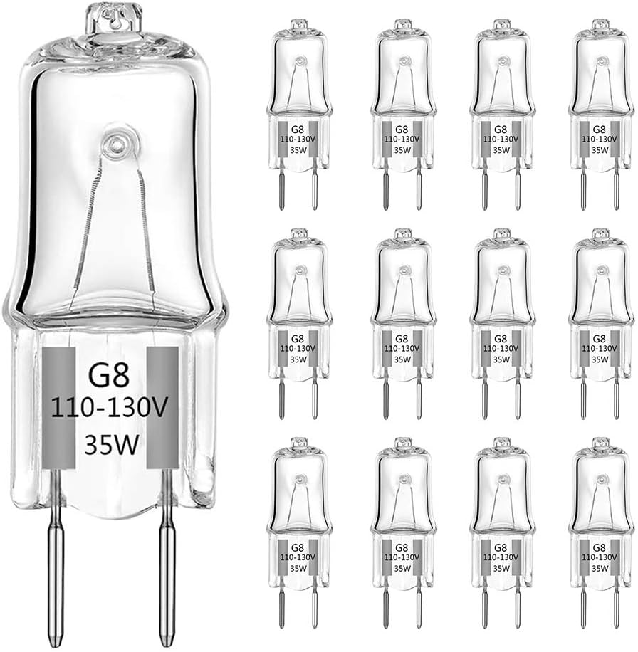 Feit Electric BPQ35/8.6 35 Watt Halogen Clear GY8.6 Base 120 Volt Bulb ...