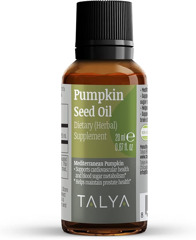Amazon.com: TALYA Pumpkin Seed Oil - Liquid Drops - Supports Prostate ...