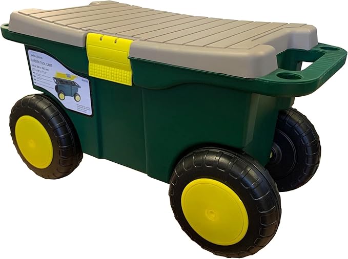 Selections Rolling Garden Seat Sit On Garden Tool Storage Cart Perfect ...