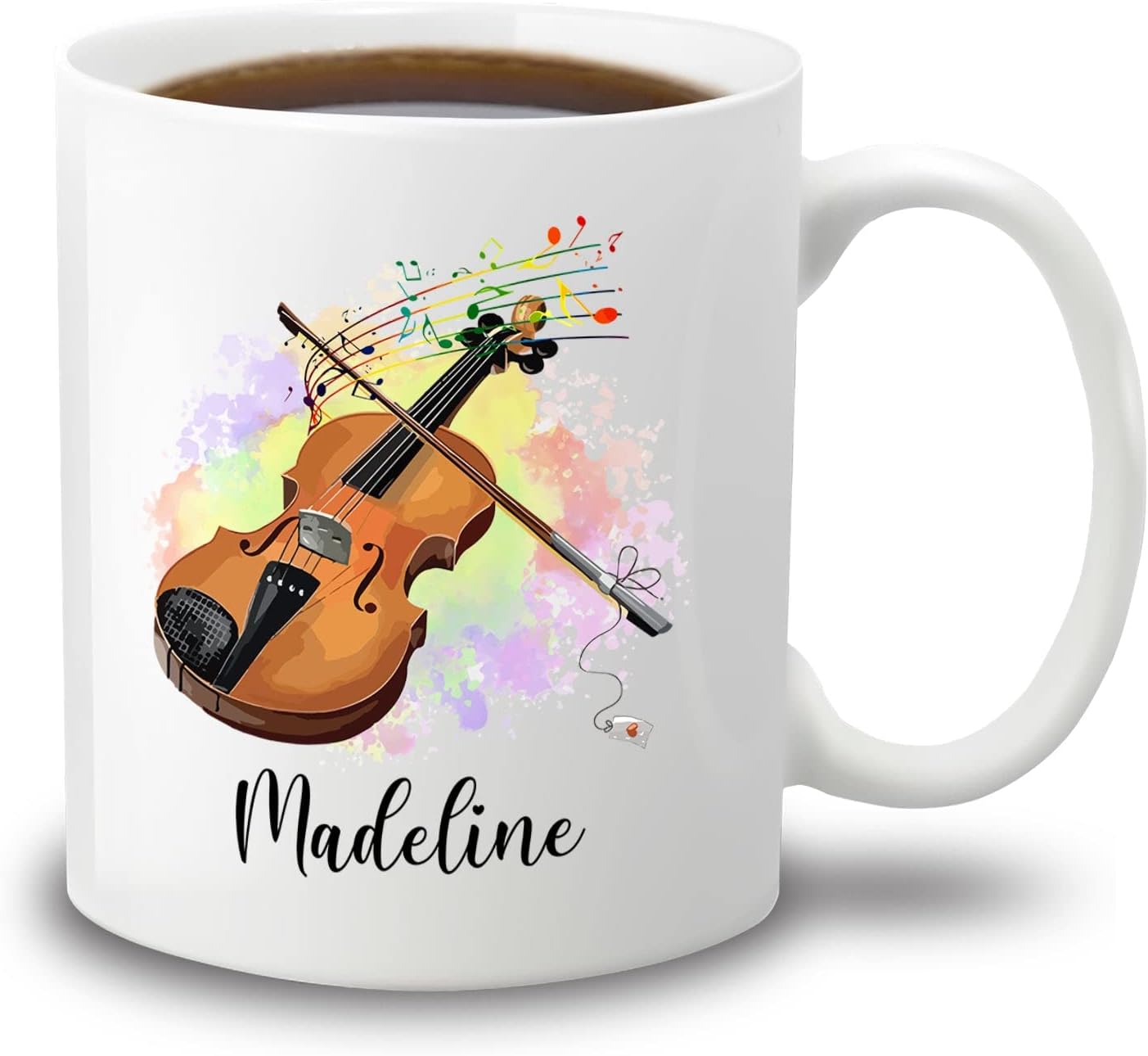 Amazon.com: Personalized Violinist White Coffee Mug Cup 11 15 Oz ...