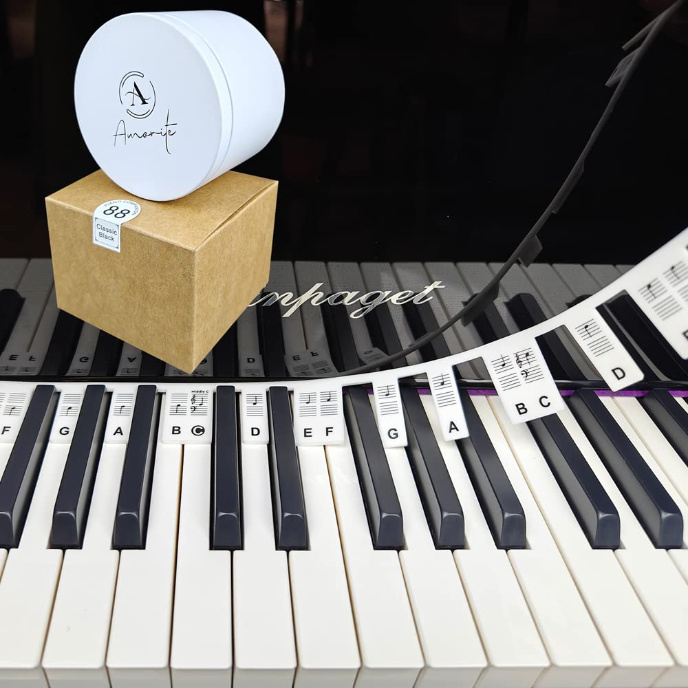 Buy Removable Piano Keyboard Note Labels, Key Notes Guide for Beginner ...