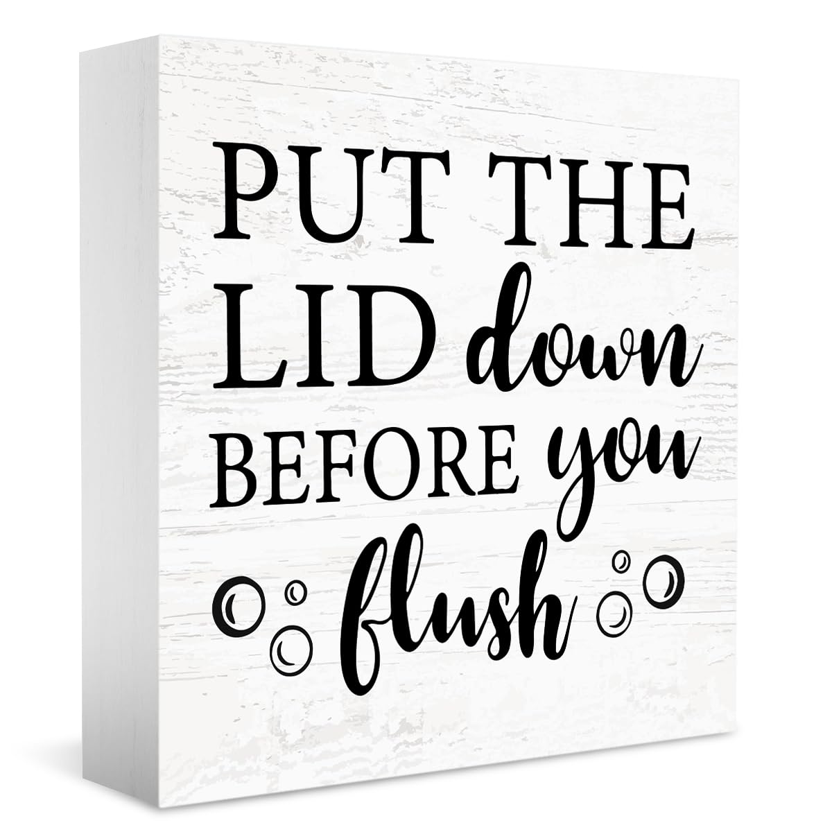 Amazon.com: WXUMTM Put The Lid Down Before You Flush Sign Funny ...