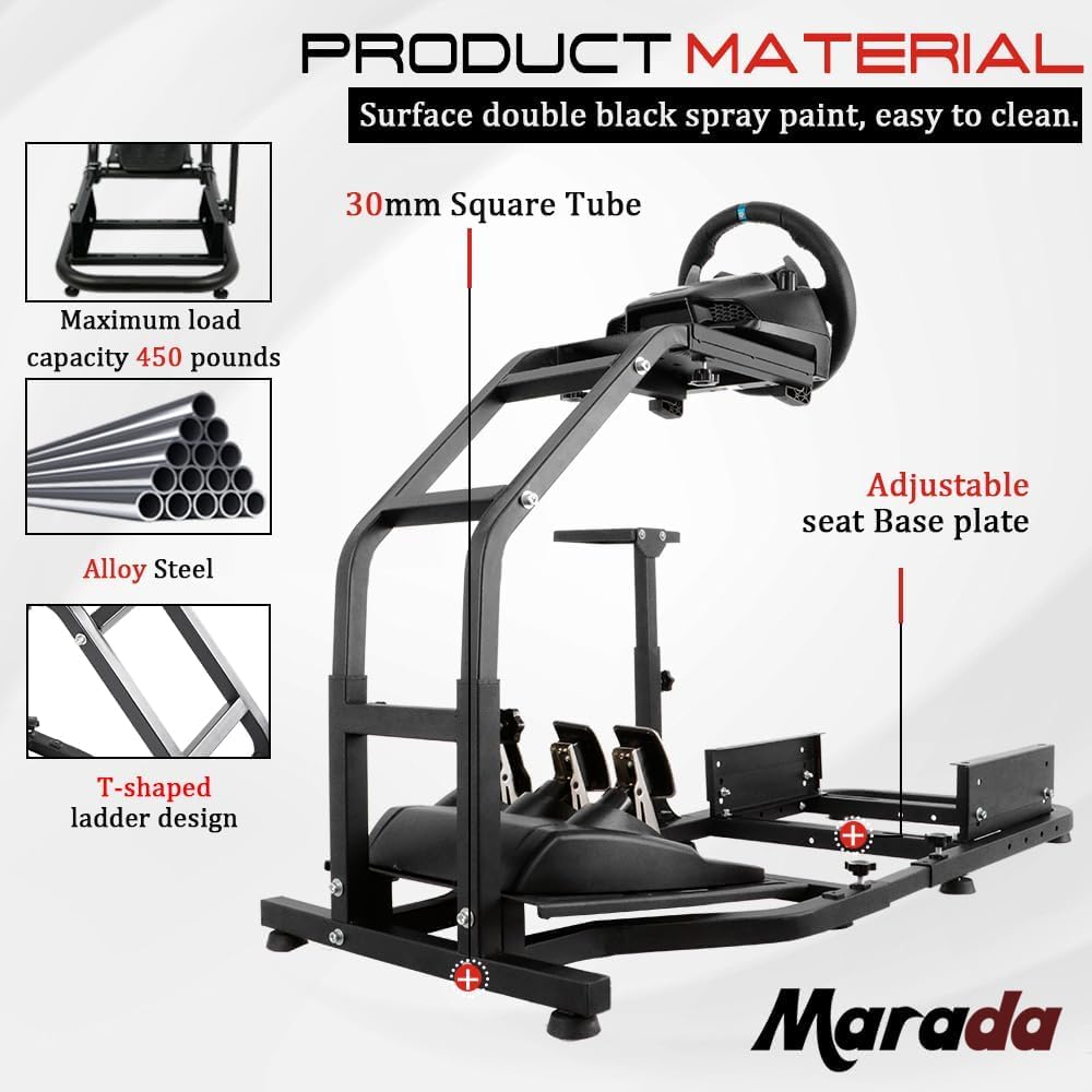 Snapklik.com : Marada Standing Racing Simulator Cockpit Racing Wheel ...