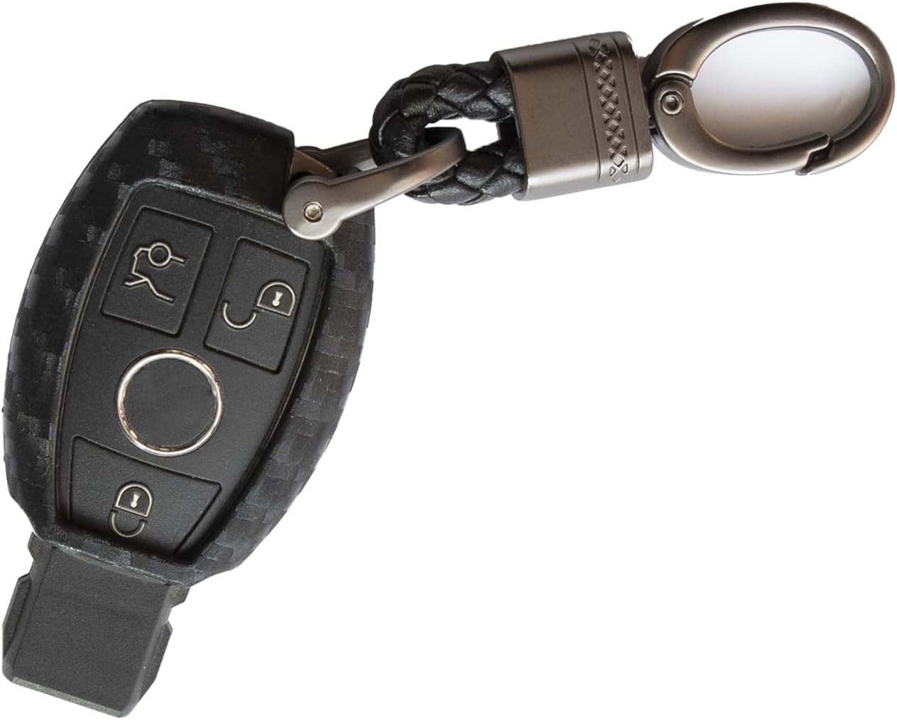 Amazon.com: Tukellen for Mercedes Benz Key fob Cover Genuine Leather ...