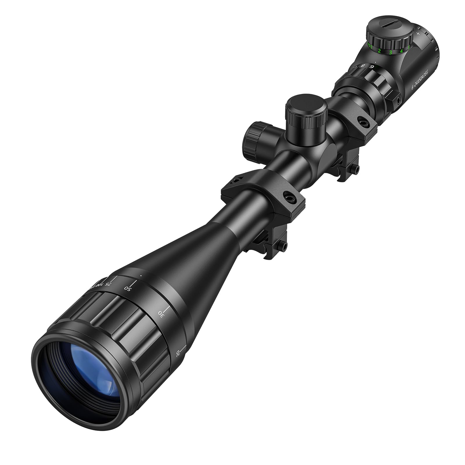 Amazon.com : CVLIFE 6-24x50 AO Rifle Scope for Hunting - Red and Green ...